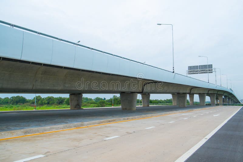 Elevated road stock image. Image of high, column, curve - 43273379