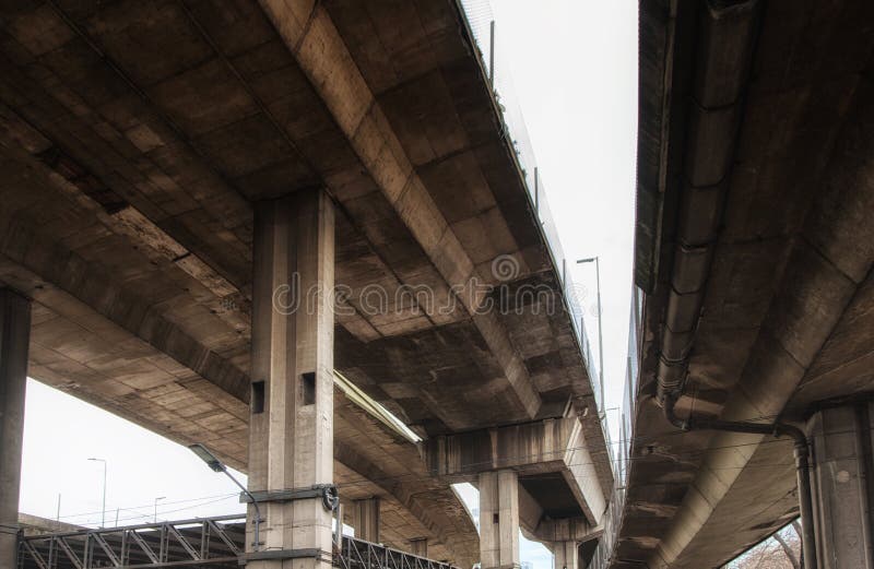 Elevated roadway stock image. Image of people, street - 163808221