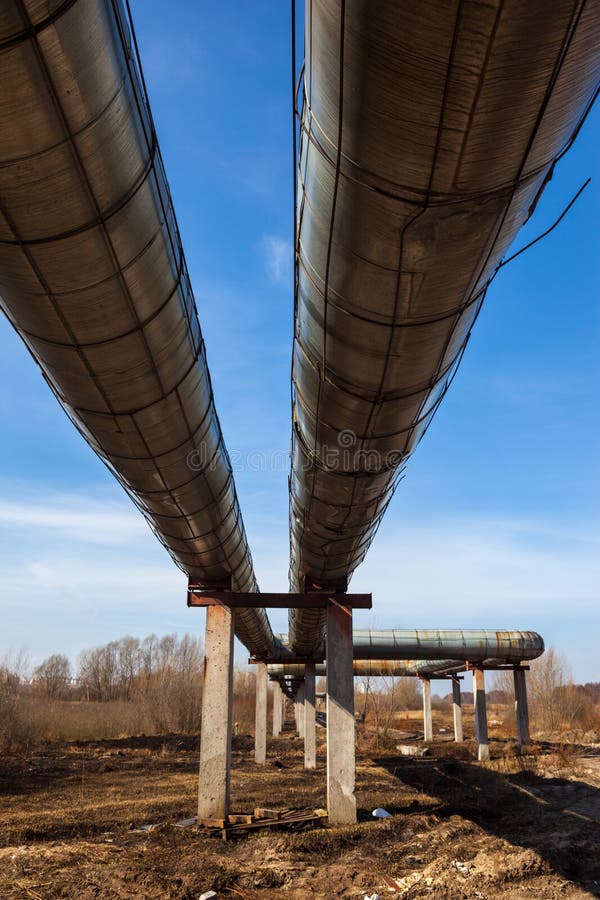 Oil Pipeline in the Desert of Bahrain Stock Photo - Image of fueling ...
