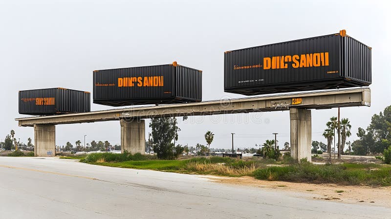 Unique Billboard Design stock image. Image of generated - 385964055