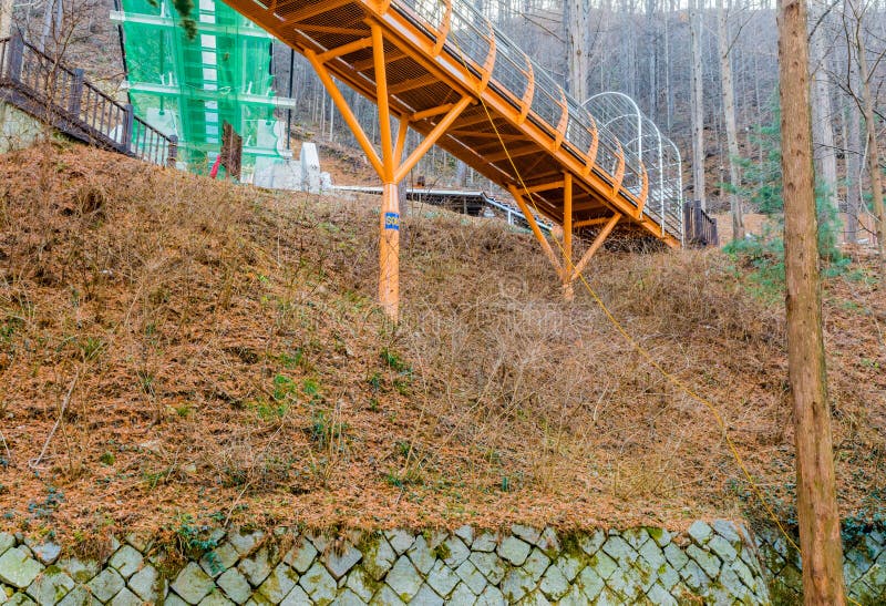 Elevated sky walk stock image. Image of korean, bridge - 167010099