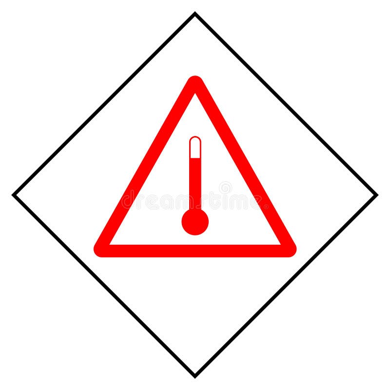Elevated Temperature Symbol Sign, Vector Illustration, Isolate on White ...