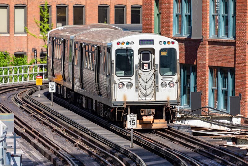 Chicago Tram Downtown Area Illinois Usa Stock Photos - Free & Royalty ...
