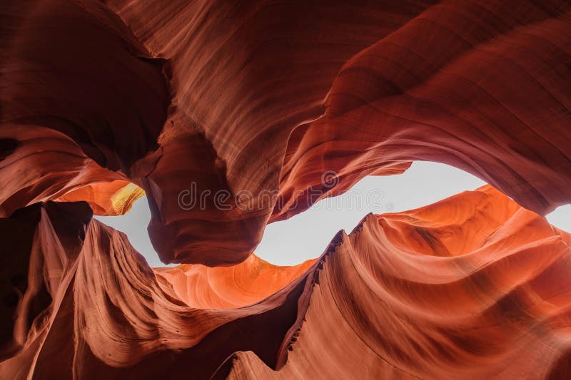 Elevated View of a Canyon, with Towering Rock Formations Stock Image ...