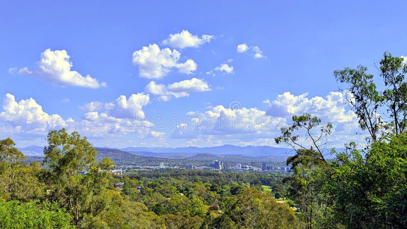 Woden Centre Seen from the Top of Red Hill on Sunny Day. Stock Image ...