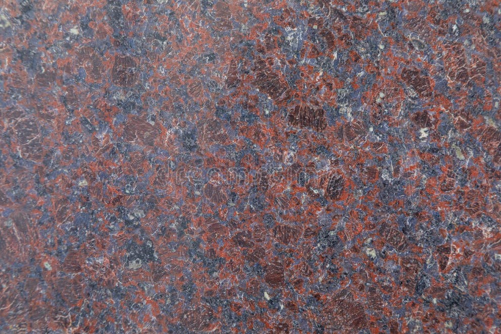 Elevated View of Dark Maroon Granite Stone Surface Stock Photo - Image ...