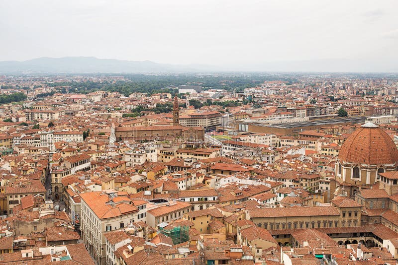 Elevated view of Florence stock photo. Image of city - 67691146