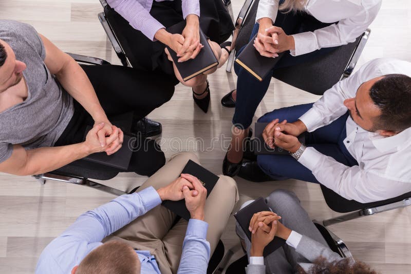 Group Of Diverse Hands Are Praying Together Stock Photo - Image of ...