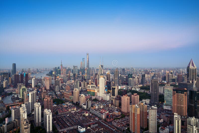 502 Shanghai City Building Wide View Photos - Free & Royalty-Free Stock ...