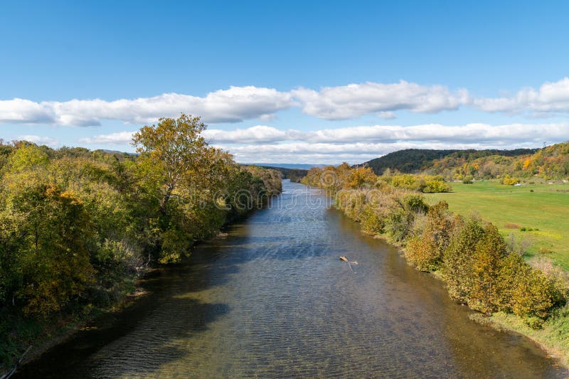 Elevated View of the the Shenandoah River in Fall, Just Outside of ...
