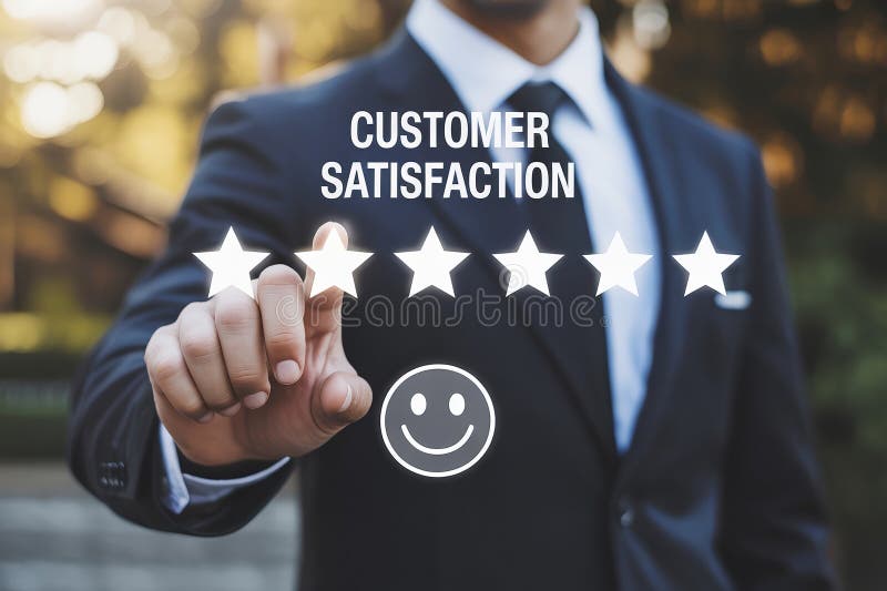 Elevating Customer Satisfaction a Business Professional Demonstrates ...
