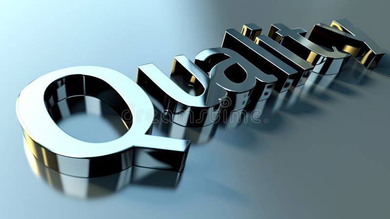 Elevating Standards: Metallic Brilliance of the Quality 3D Text Stock ...