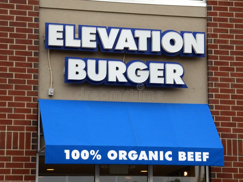 Elevation Burger Store Front Editorial Stock Photo - Image of store ...
