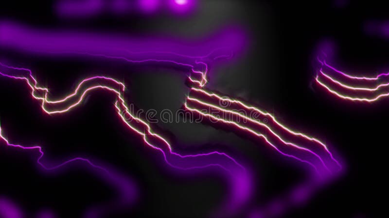Elevation Map Purple Curve Lines Black Landscape Stock Video - Video of ...