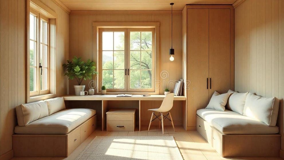 Elevation Rendering of a Z-shaped Study Table Stock Illustration ...