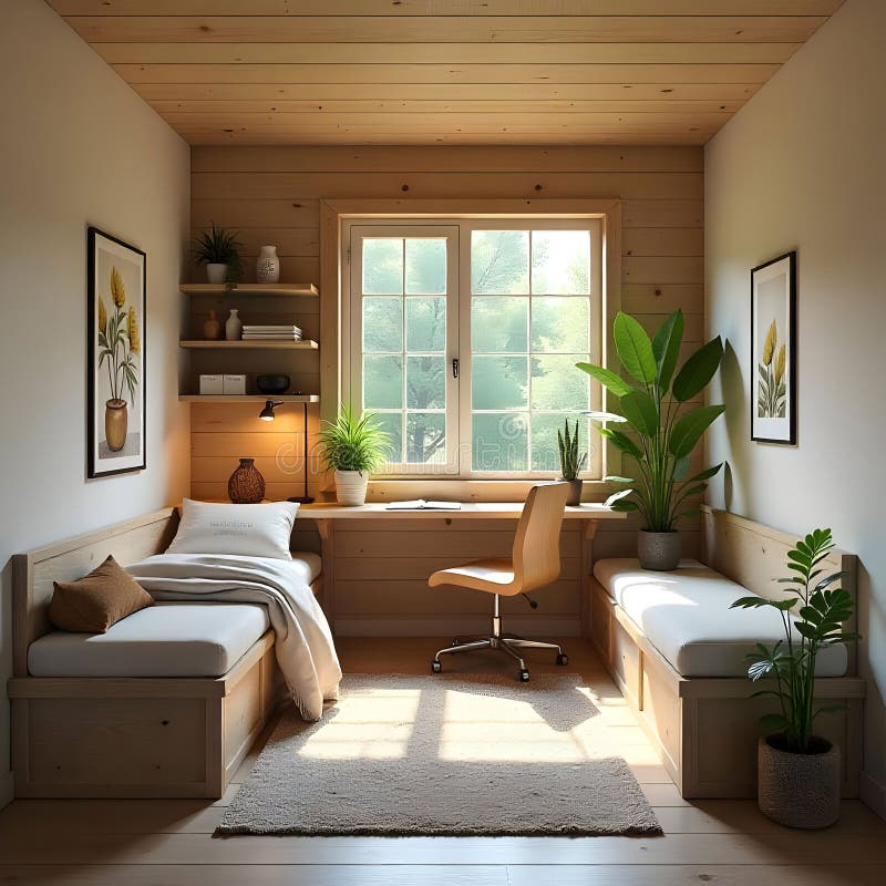Simple Cabin Bedroom Stock Illustrations – 530 Simple Cabin Bedroom ...
