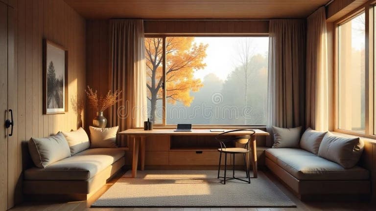 Elevation Rendering of a Z-shaped Study Table Stock Illustration ...