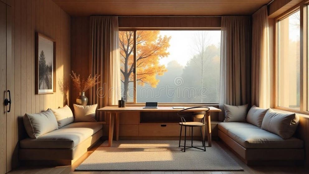 Elevation Rendering of a Z-shaped Study Table Stock Illustration ...