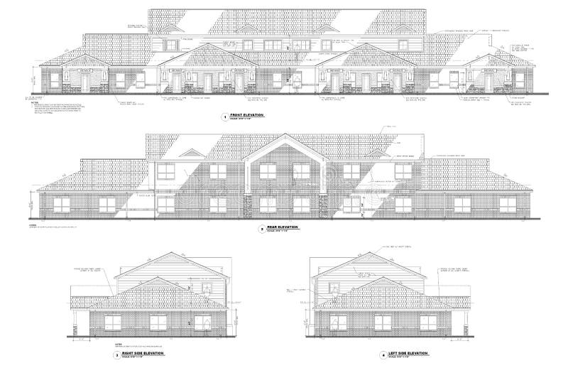 Elevations Drawing Of Office Building Suites - Free Photo from ...