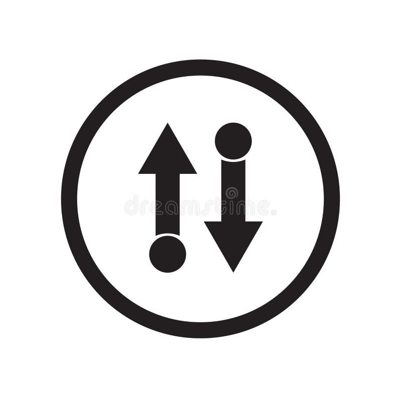 Elevator Arrows Icon Vector Isolated on White Background, Elevator ...