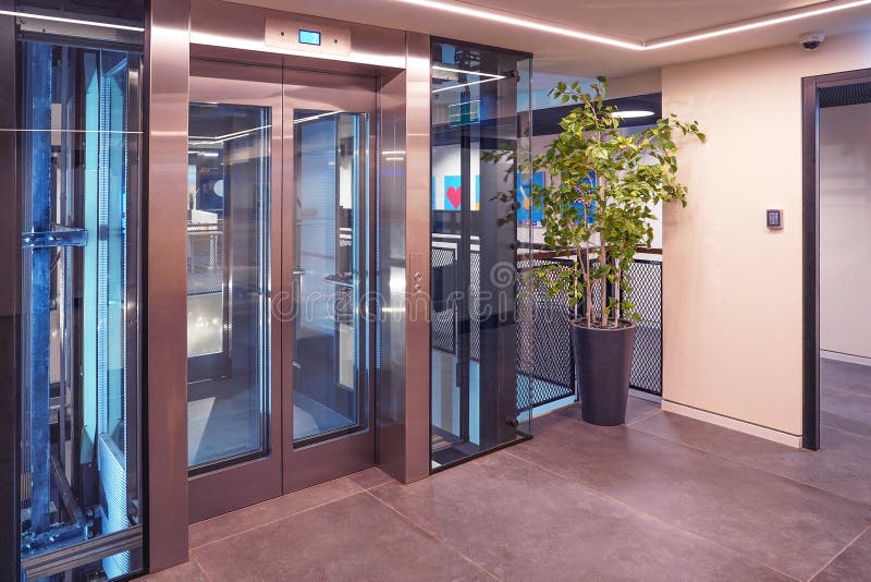 Elevator in Business Centre or Modern Floor Stock Photo - Image of floor, hotel: 254250872