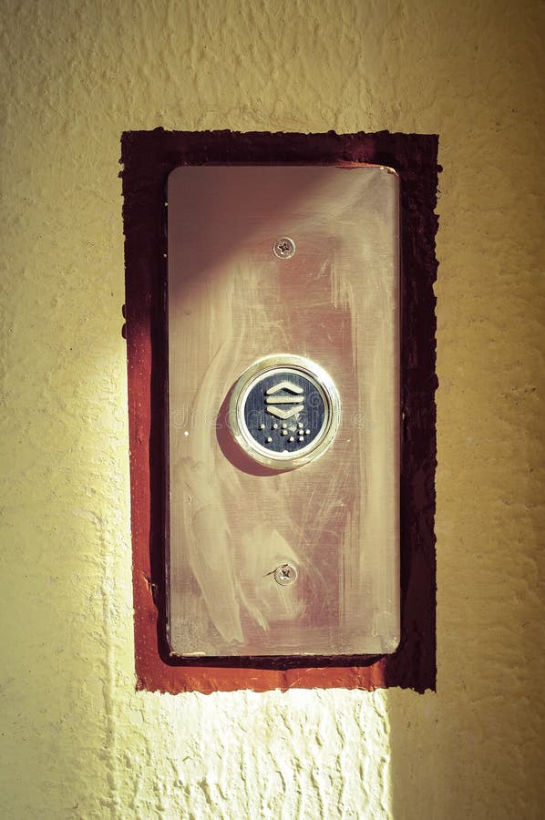 Elevator Button Close Up View. Stock Image - Image of lift, push: 270169939