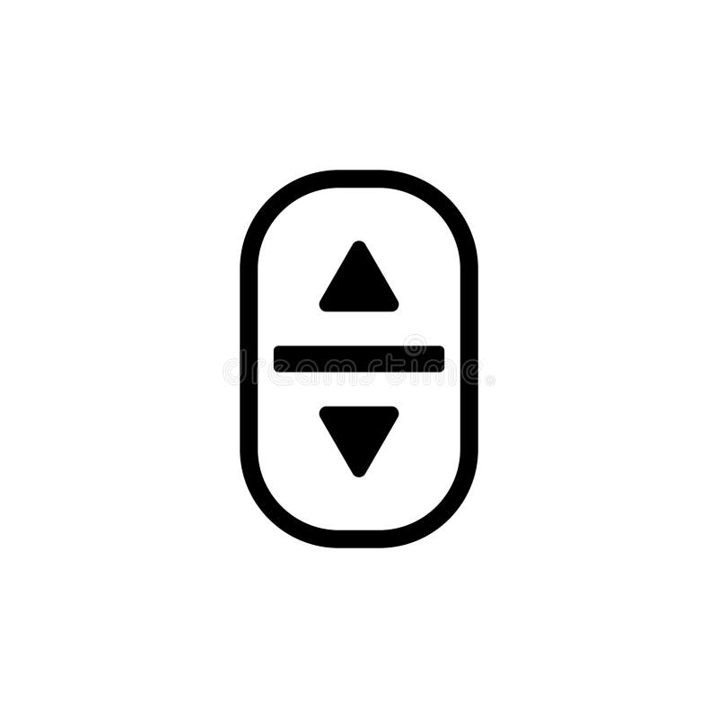 Elevator Button Icon Vector Stock Vector - Illustration of panel ...