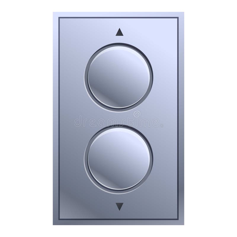 Elevator Button Panel Showing Up and Down Arrows Stock Illustration ...
