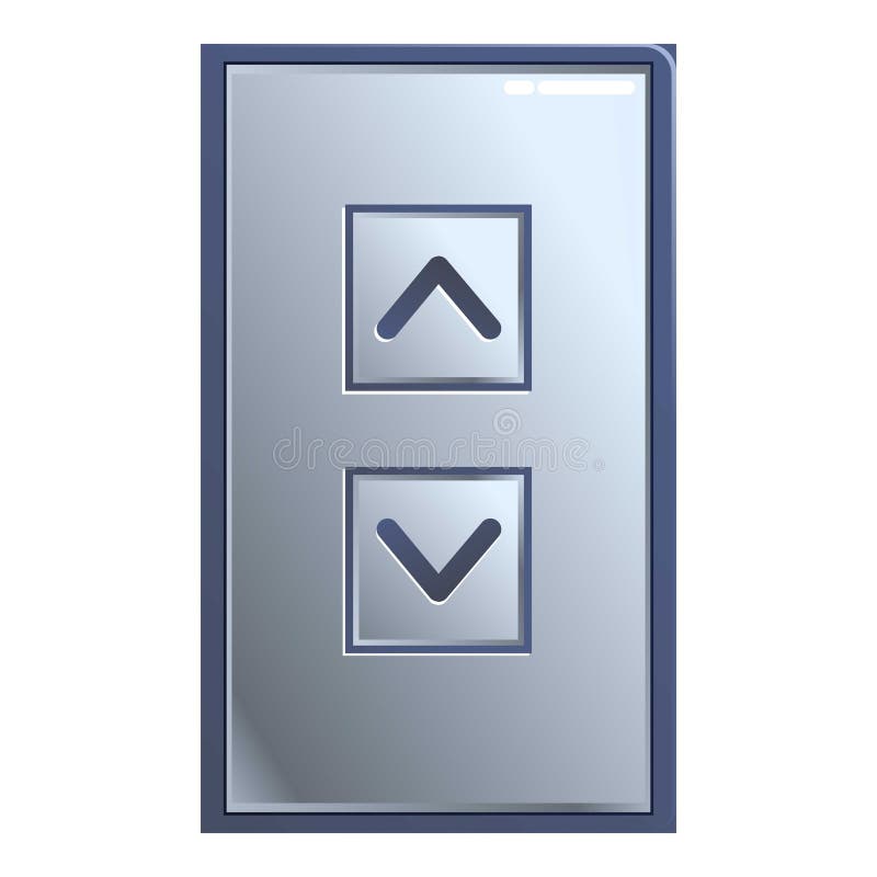 Elevator Button Panel Showing Up and Down Arrows Stock Illustration ...