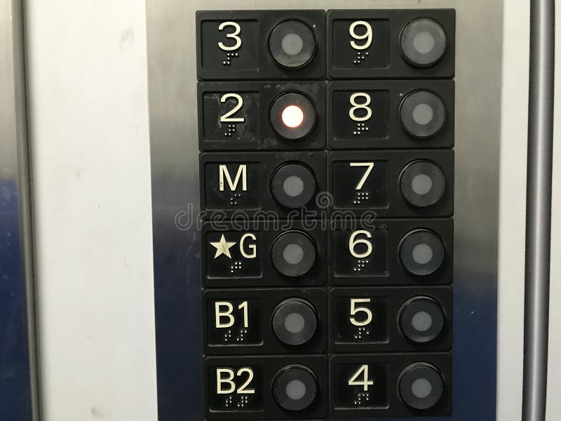 Elevator button stock photo. Image of sign, elevator - 99551292