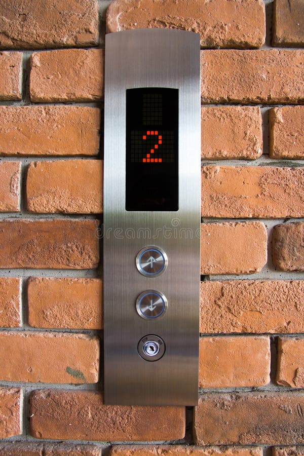 Elevator Button Up and Down Direction Stock Image - Image of hotel ...
