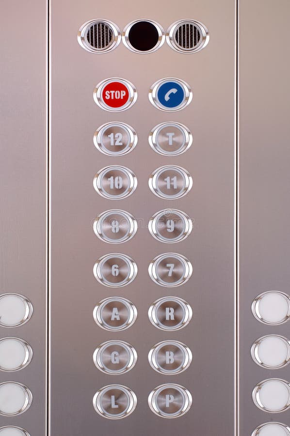 Elevator buttons stock image. Image of stop, push, button - 12347261