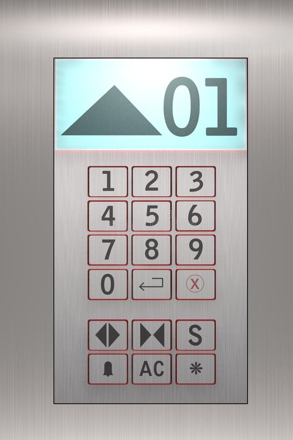 Elevator Buttons stock illustration. Illustration of metal - 18478464
