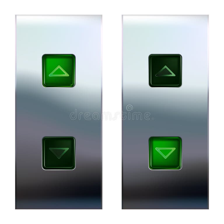 Stainless Steel Elevator Panel Push Buttons Stock Illustrations – 56 ...