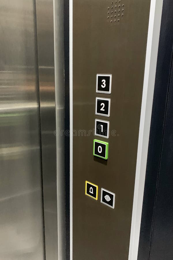Elevator buttons close up stock photo. Image of door - 140905376