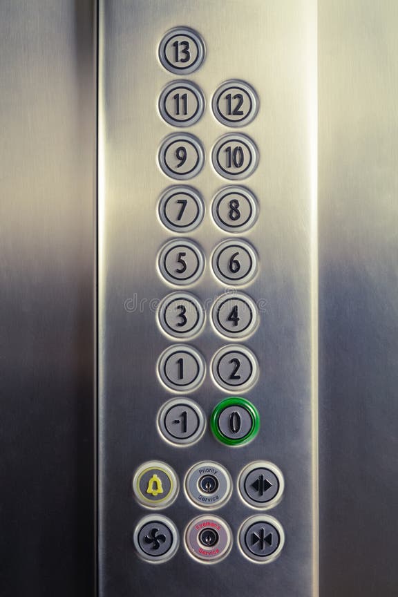 Elevator buttons stock image. Image of office, panel - 93242861
