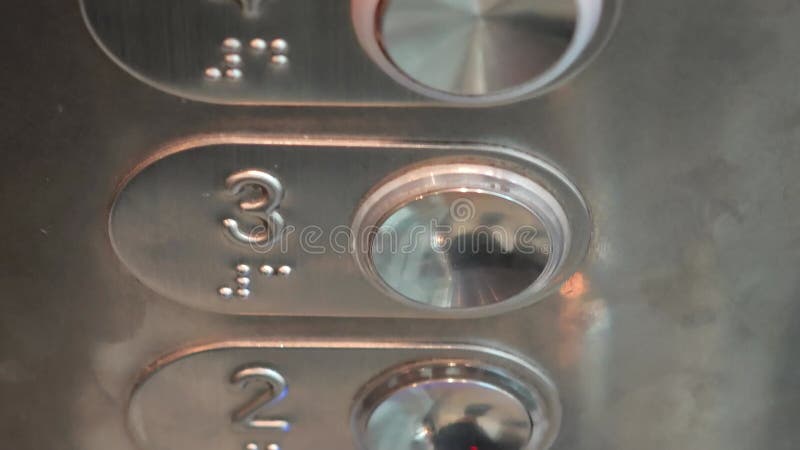 Elevator Buttons Lighting Up in Sequence Stock Video - Video of design ...