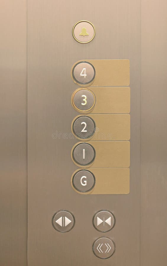 Elevator buttons stock image. Image of detail, blue, panel - 4902331