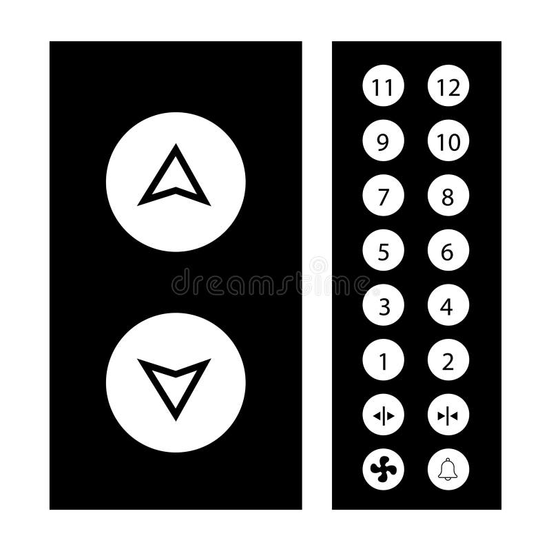 Elevator Buttons Panel Stock Illustrations – 574 Elevator Buttons Panel ...