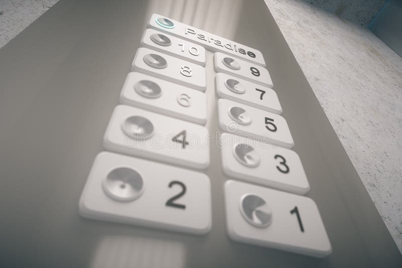 Elevator buttons stock illustration. Illustration of close - 74565122