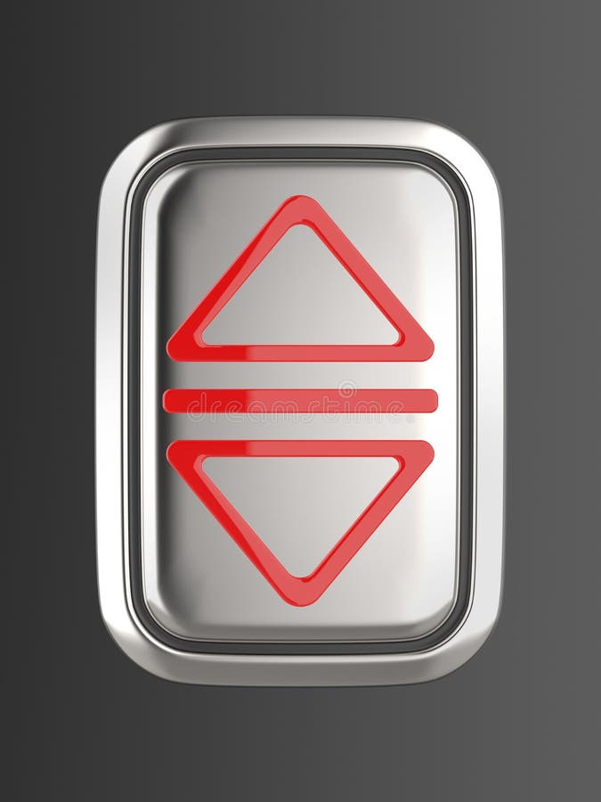 Elevator call button stock illustration. Illustration of elevator ...