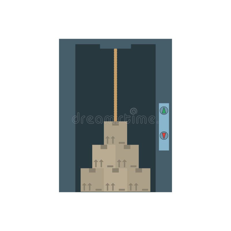 Elevator Cardboard Boxes Design Stock Illustrations – 30 Elevator ...