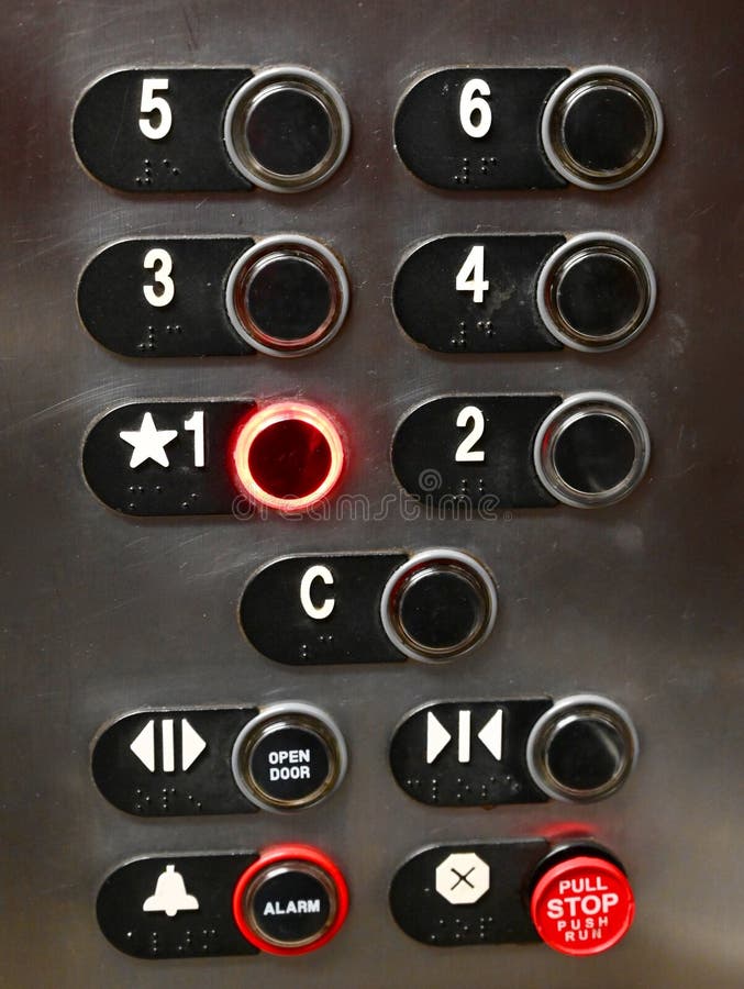 Elevator Control Buttons stock image. Image of floor - 173262405