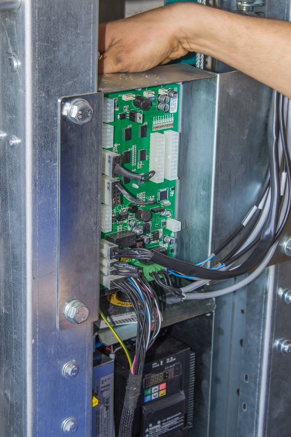 Elevator Control Panel Board Stock Photo - Image of adjusting, industry ...