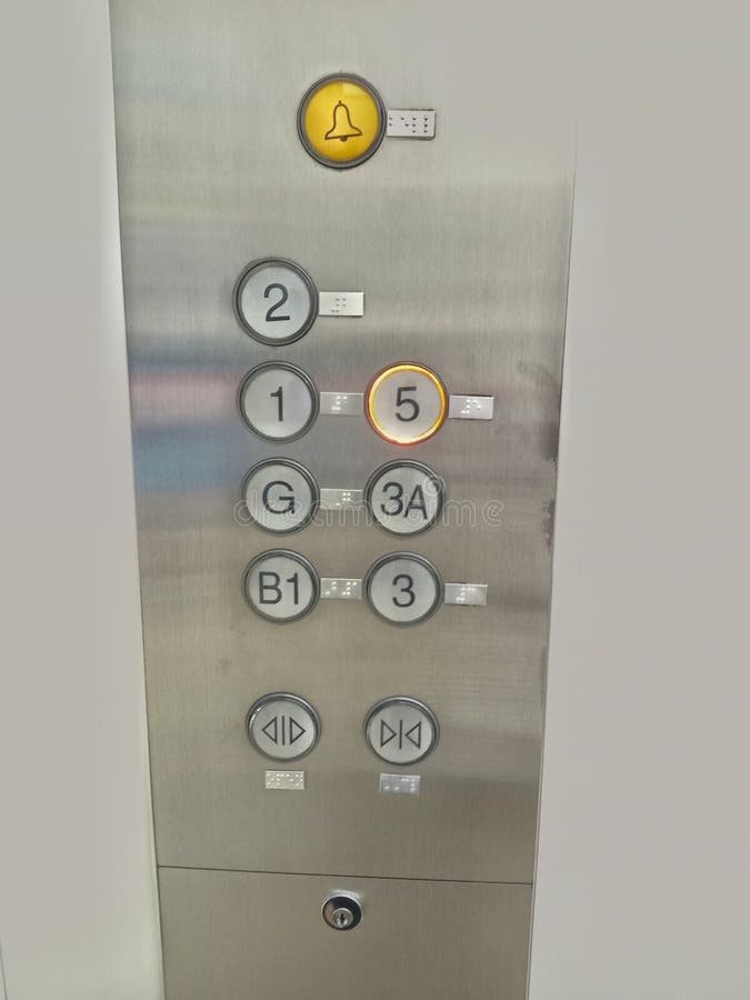 Elevator Control Panel, Buttons on the Elevator Control Panel Stock Photo - Image of text, brand ...