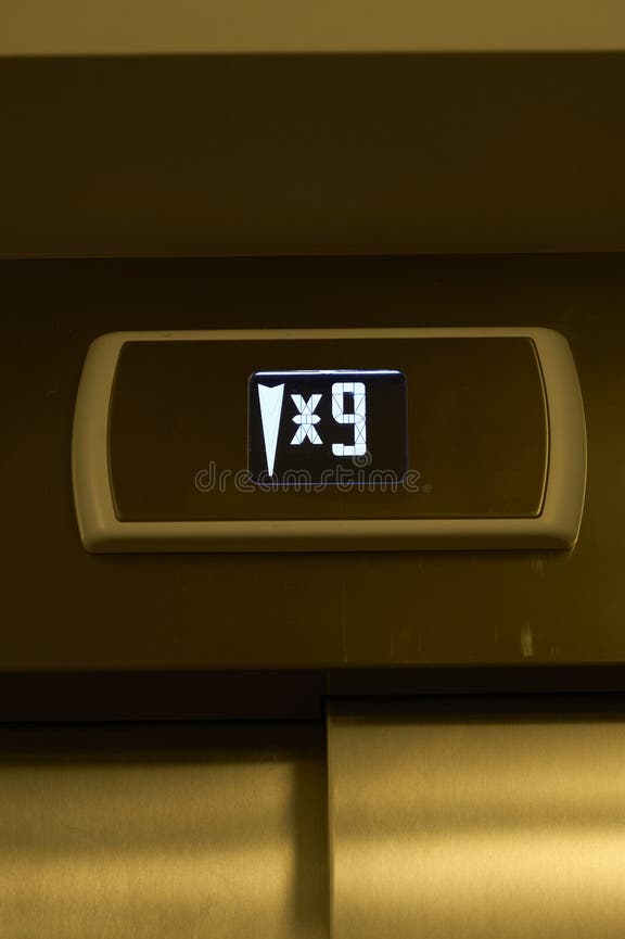 The Elevator Control Panel is Featured with a Display for Selection of ...