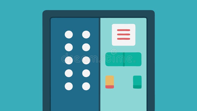 Elevator Control Panel an Illustration of an Elevator Control Panel ...
