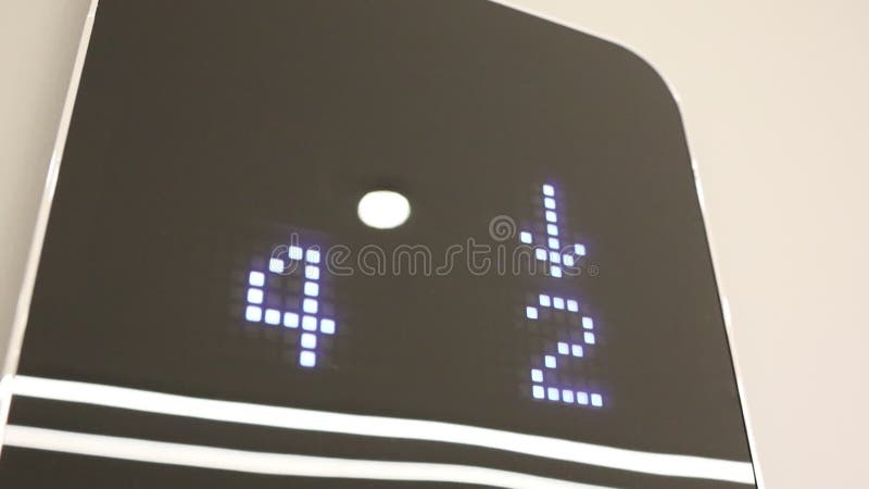 Elevator Panel Indicators Displaying Floors, Direction, and Users ...