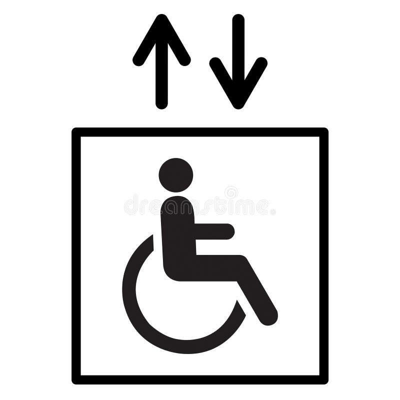 Elevator Disabled People Stock Illustrations – 751 Elevator Disabled ...