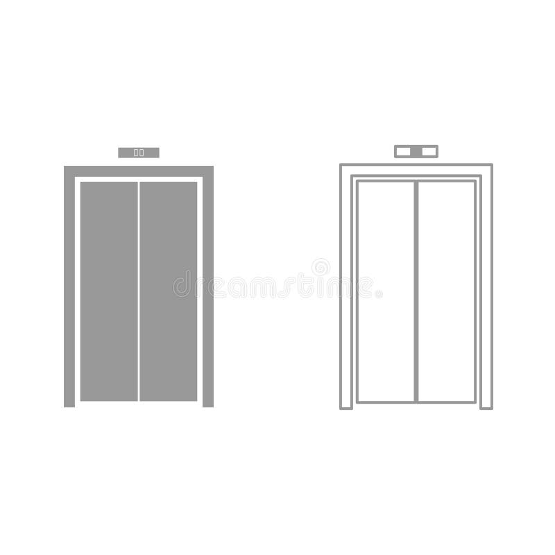 Elevator Doors Black Icon Stock Illustrations – 61 Elevator Doors Black ...